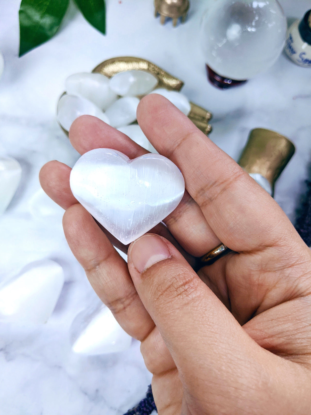 Selenite Hearts – Luni